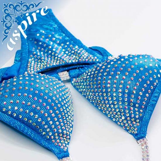 Ocean Blue Bikini Competition Suit